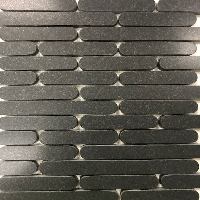Black Absolute Pill Mosaic 12" x 12" Tile – DOMASTOCK